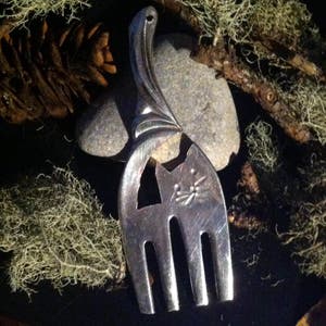 Crazy Cat Lady Silverware Jewelry Cat Necklace spoon Jewelry Fork ...