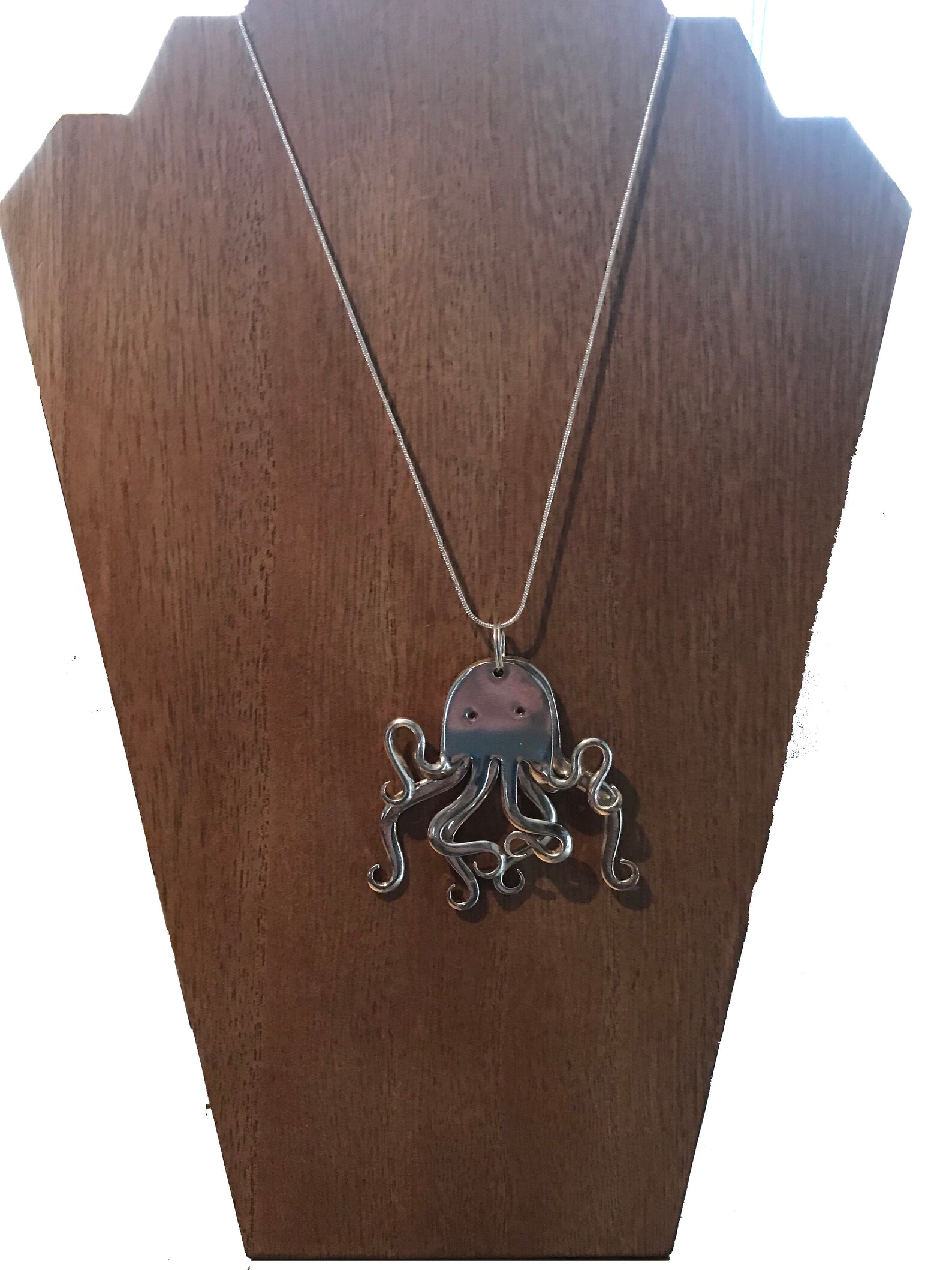 Octopus Fork Necklace. Olly Silverware Jewelry Silverware - Etsy
