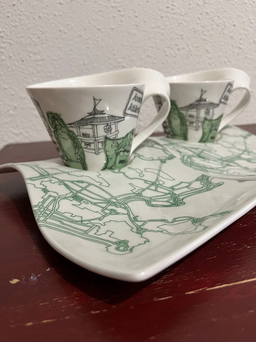 Porcelain Cap and Tray Villeroy & Boch Cities of the World - Etsy