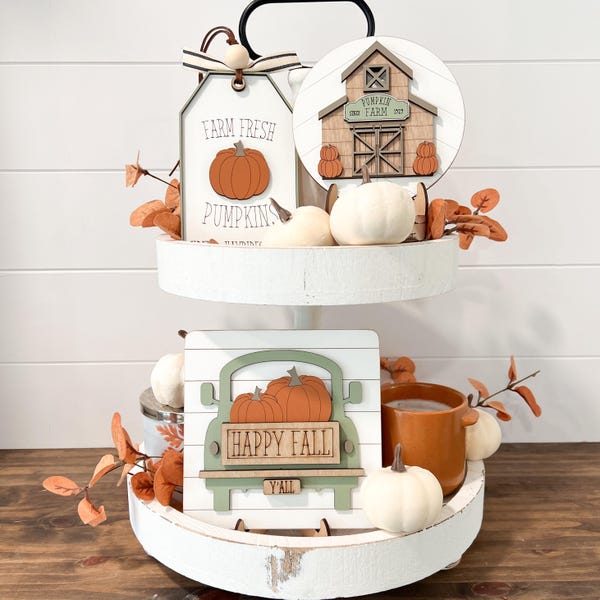 Fall Decor for Tier Tray - Etsy