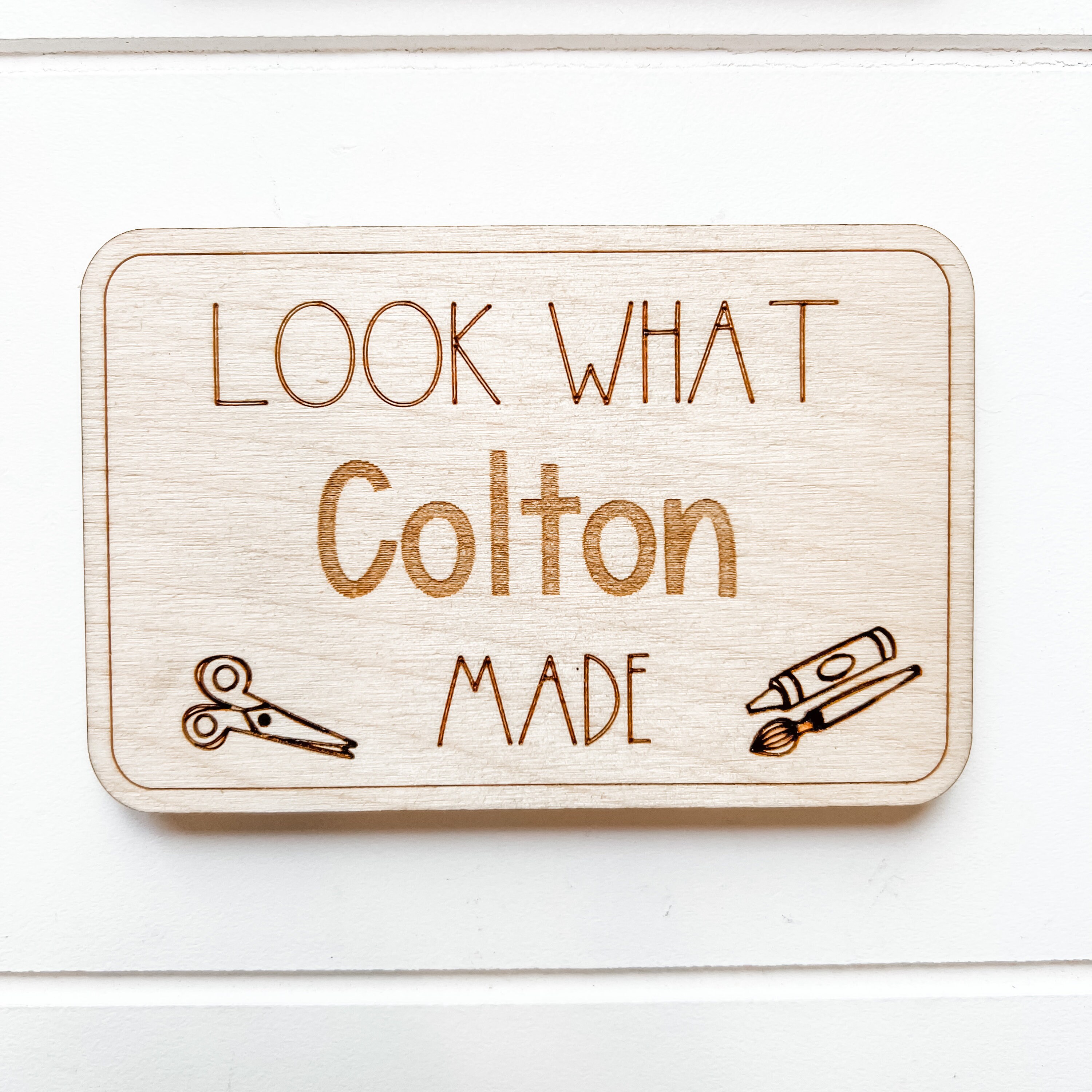Look What I Made Magnet | Back to School Supplies | Kids Art Display ...