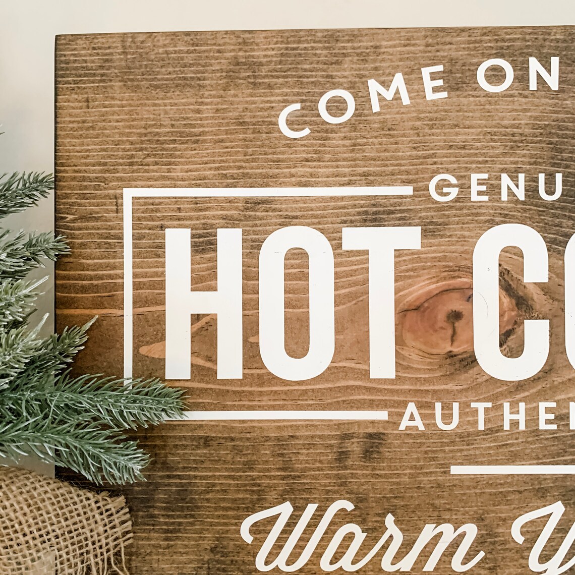Hot Cocoa Sign | Hot Cocoa Bar Sign | Hot Chocolate Bar | Wood Signs ...