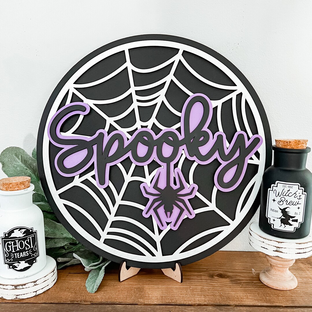 Halloween Decor Indoor Halloween Shelf Sitter Spooky - Etsy
