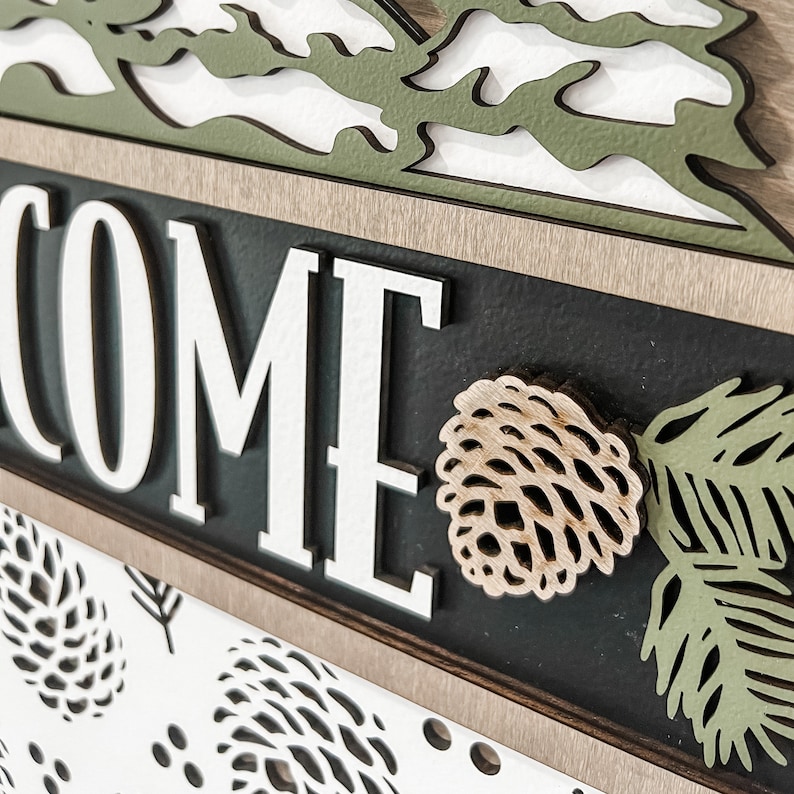 Winter Door Hanger Winter Door Sign Winter Door Decor - Etsy