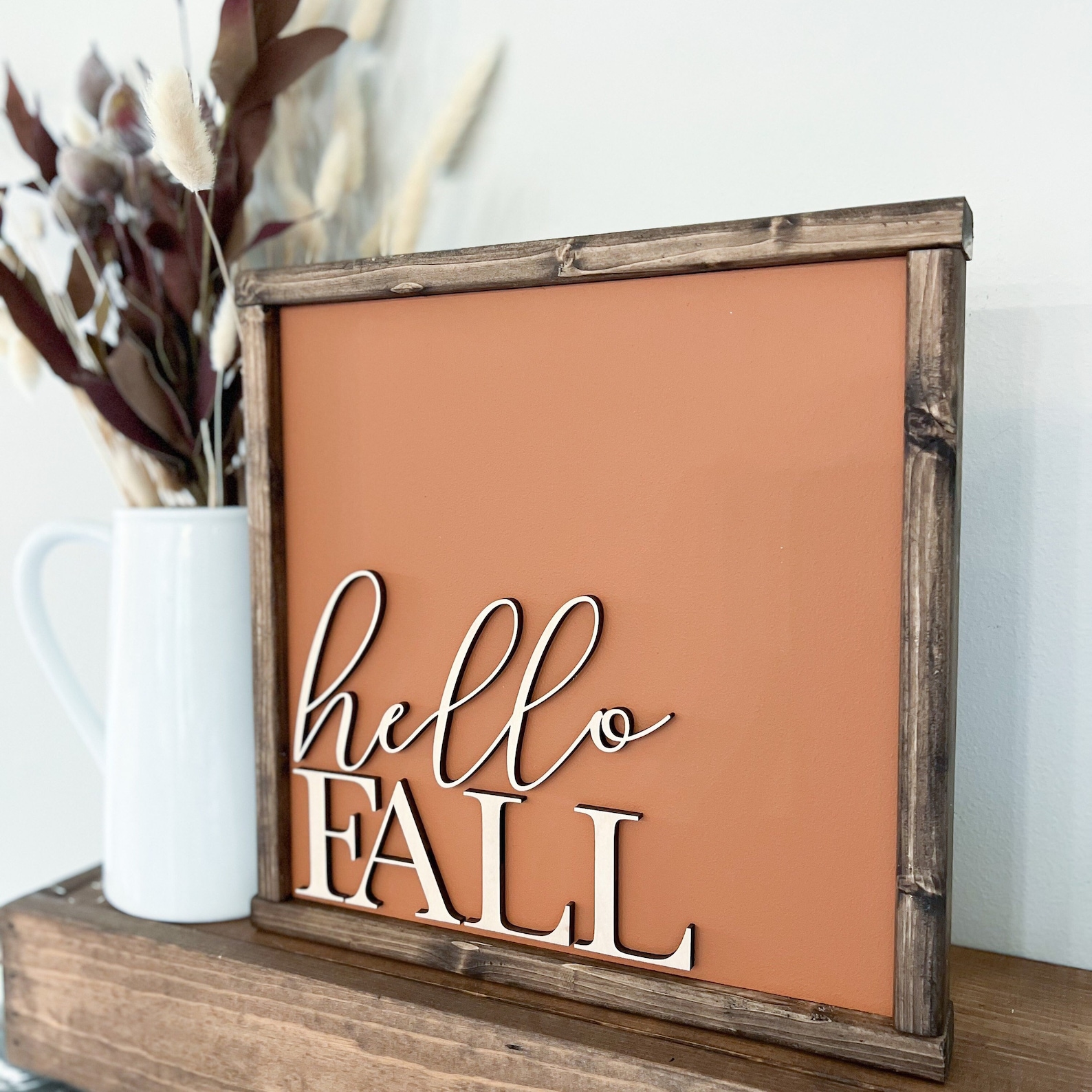 Hello Fall Sign Fall Decor Fall Decorations Fall Signs - Etsy