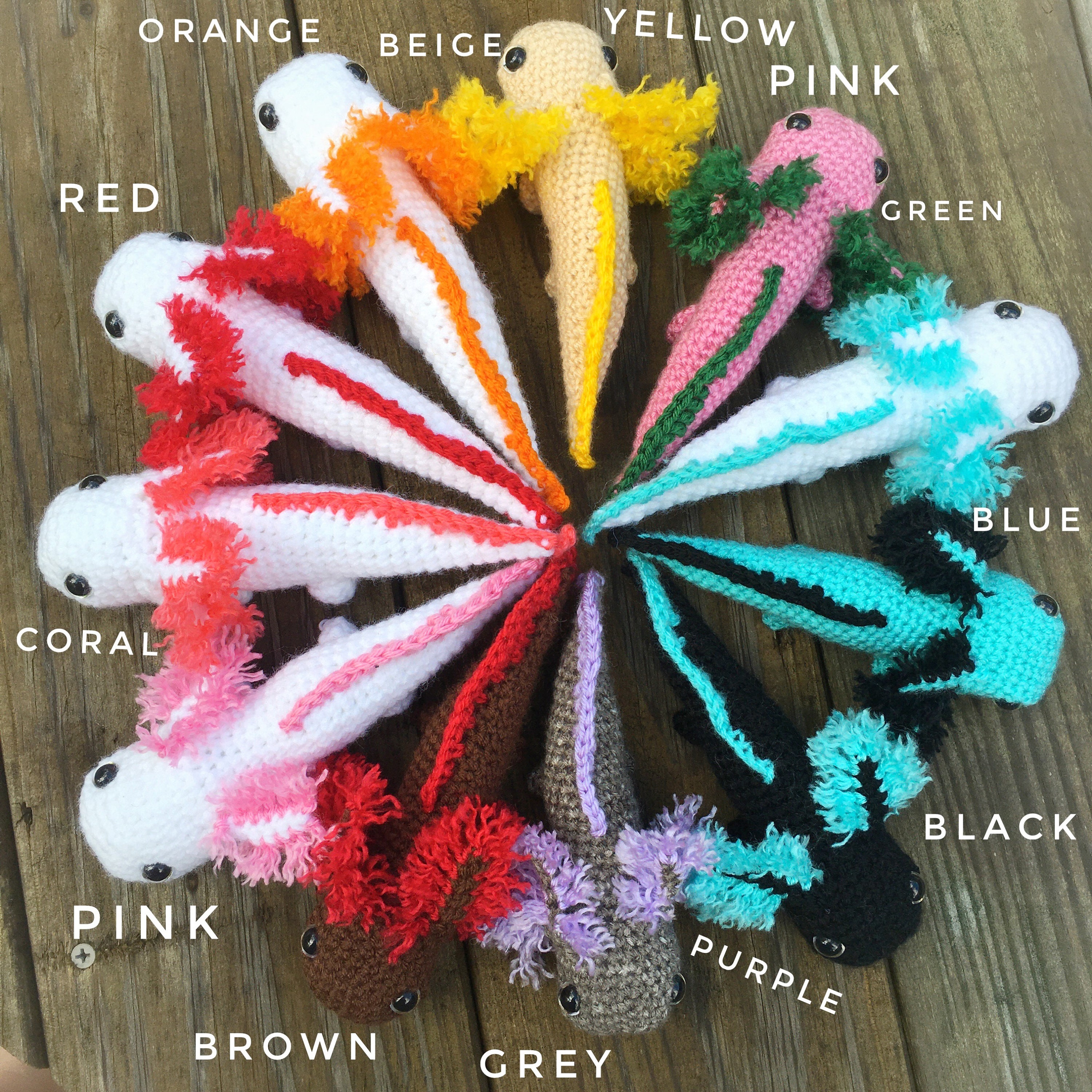 Tiny Axolotl Keychain Stuffie - Etsy