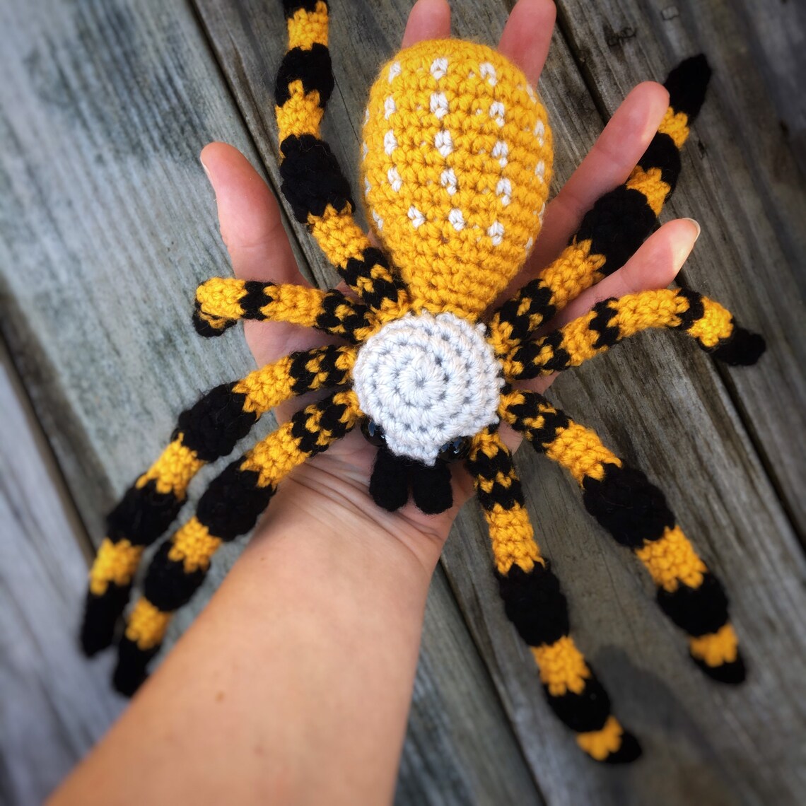 Plush Spider Golden Silk Orb-weaver - Etsy