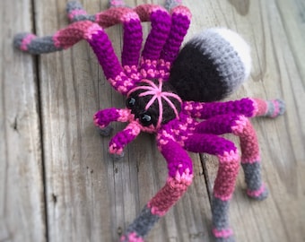 Pink Spider Plush - Etsy