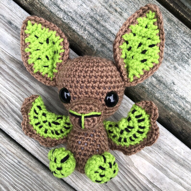 Fruit Bat Kiwi Amigurumi Stuffie - Etsy