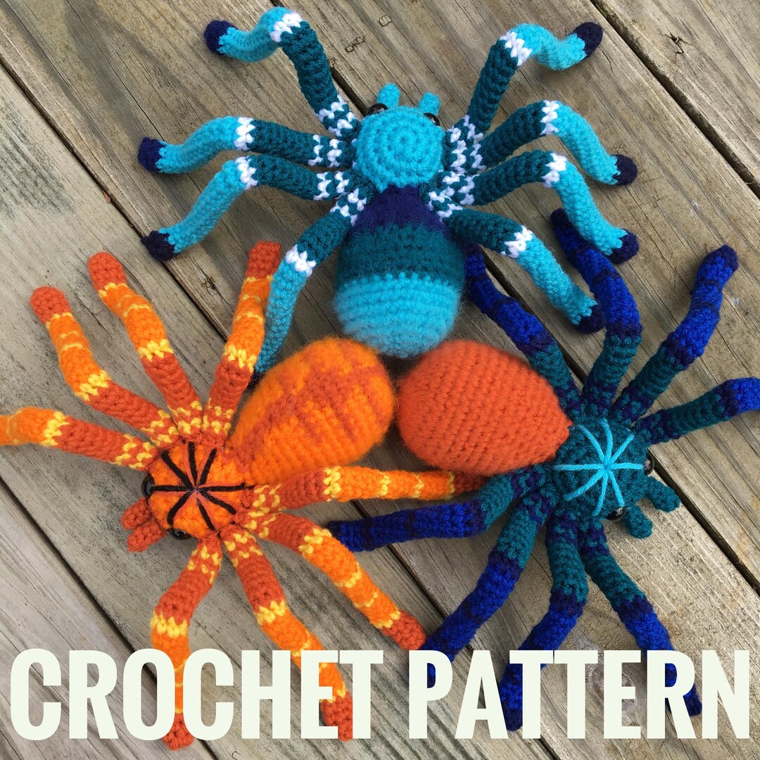 Crochet Poseable Tarantula Pattern - Etsy