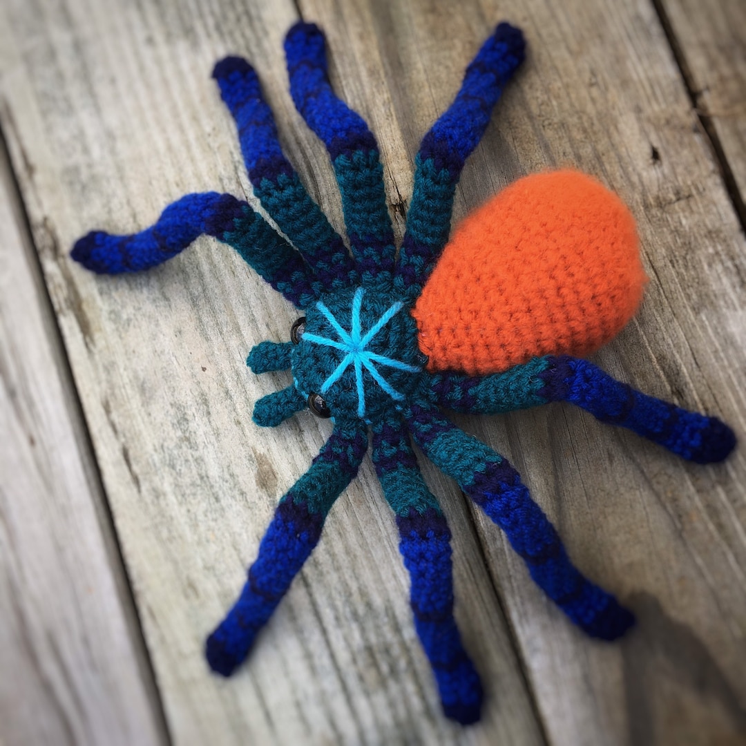 Plush Spider Tarantula Green Bottle Blue - Etsy