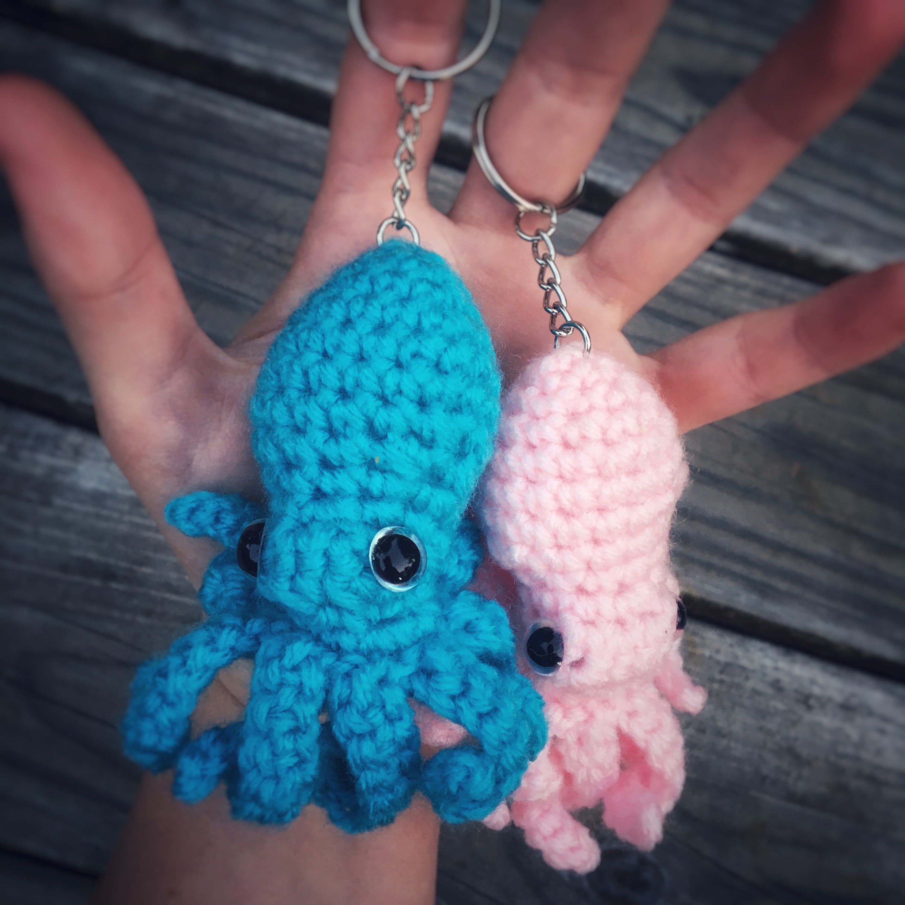 Tiny Octopus Keychain Stuffie - Etsy