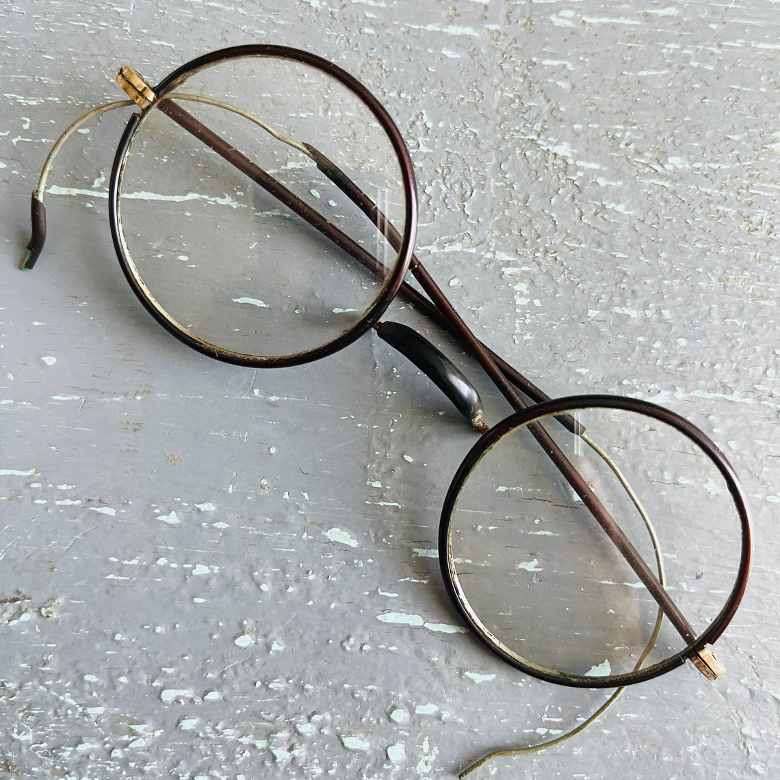 Round Wire Rim Vintage Eyewear Choice of Glasses or Clip - Etsy