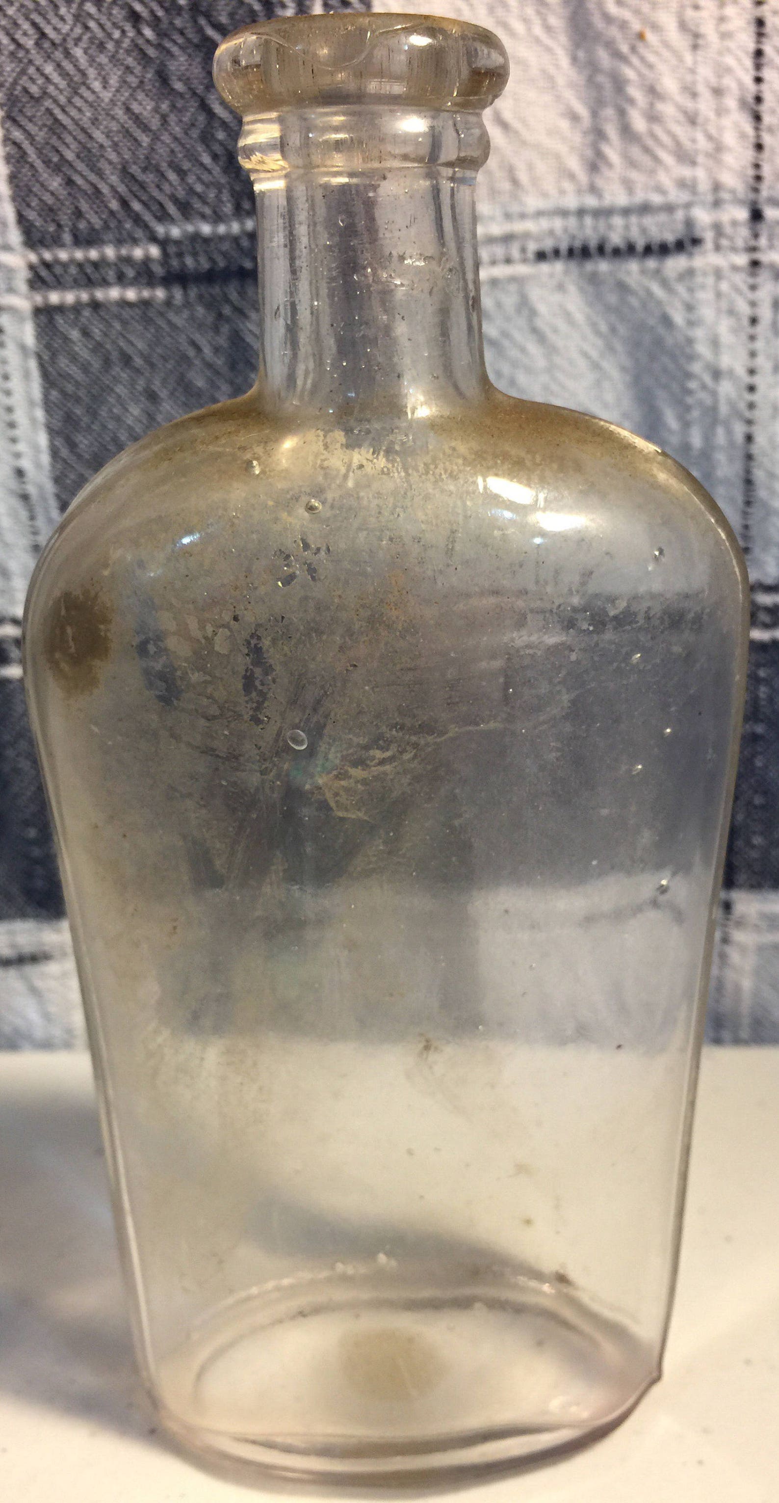 Warranted Flask Vintage Collectible Clear Glass Decanter | Etsy