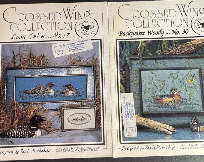 Crossed Wing Collection Set of 2loon Lake No 17 and Backwater Woody No ...