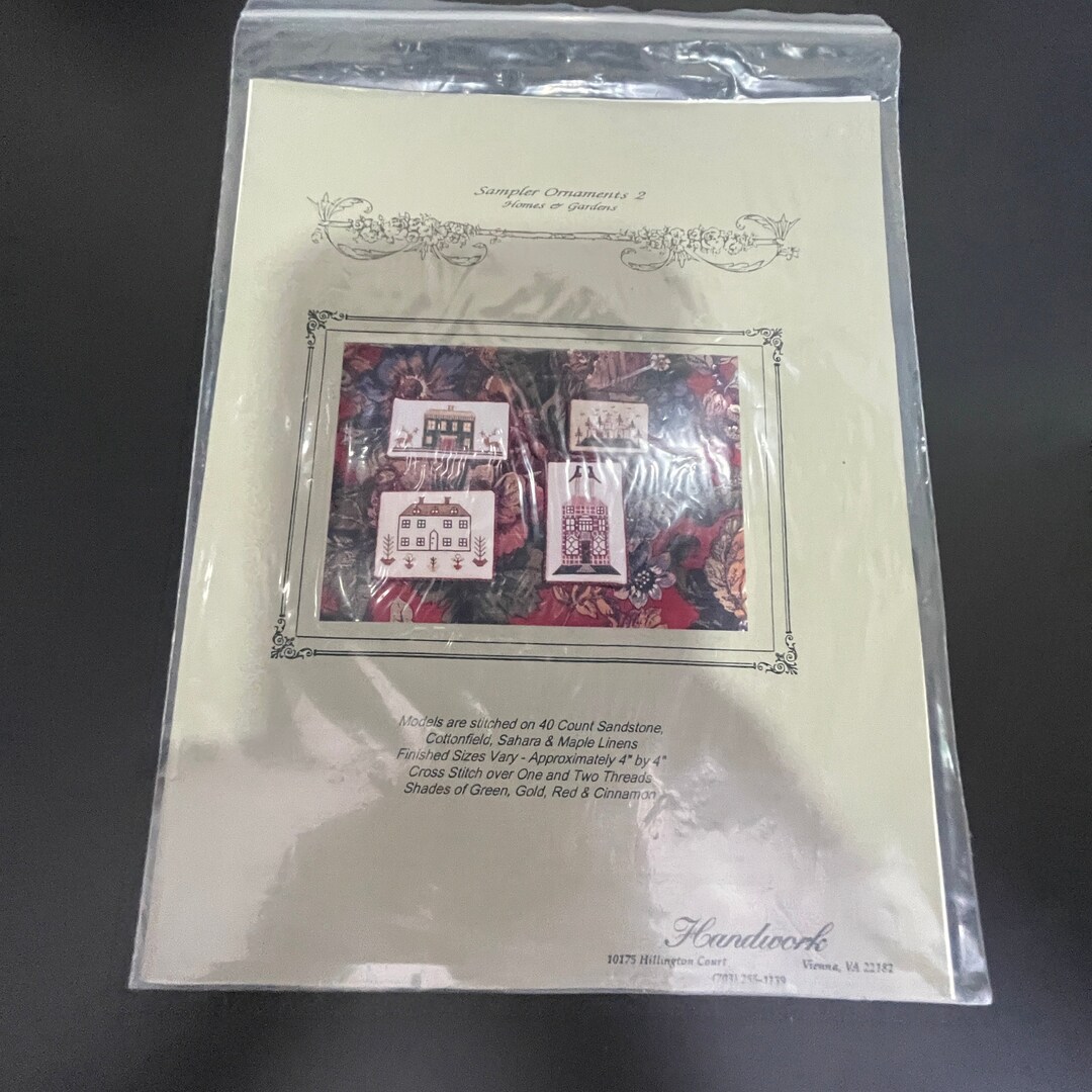 Homes & Gardens Handwork Sampler Ornaments II Counted Cross Stitch ...