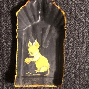 Hand Painted Coal Shovel Mouse With Cheese Vintage - Etsy