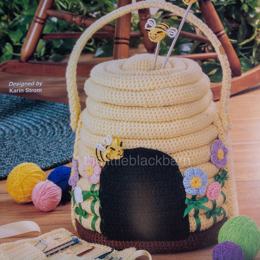 Annie's Attic, Crochet, Beehive, Craft Caddy, Karin Strom, Vintage 1999 ...
