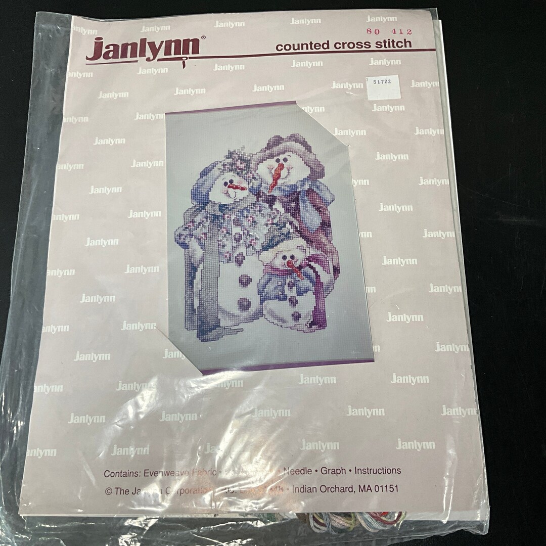Janlyn Showman Family Counted Cross Stitch Kit 14 Count Ivory AIDA - Etsy