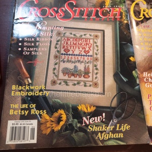 Cross Stitch Sampler Chart Magazines Vintage 1994-95 Lot of - Etsy