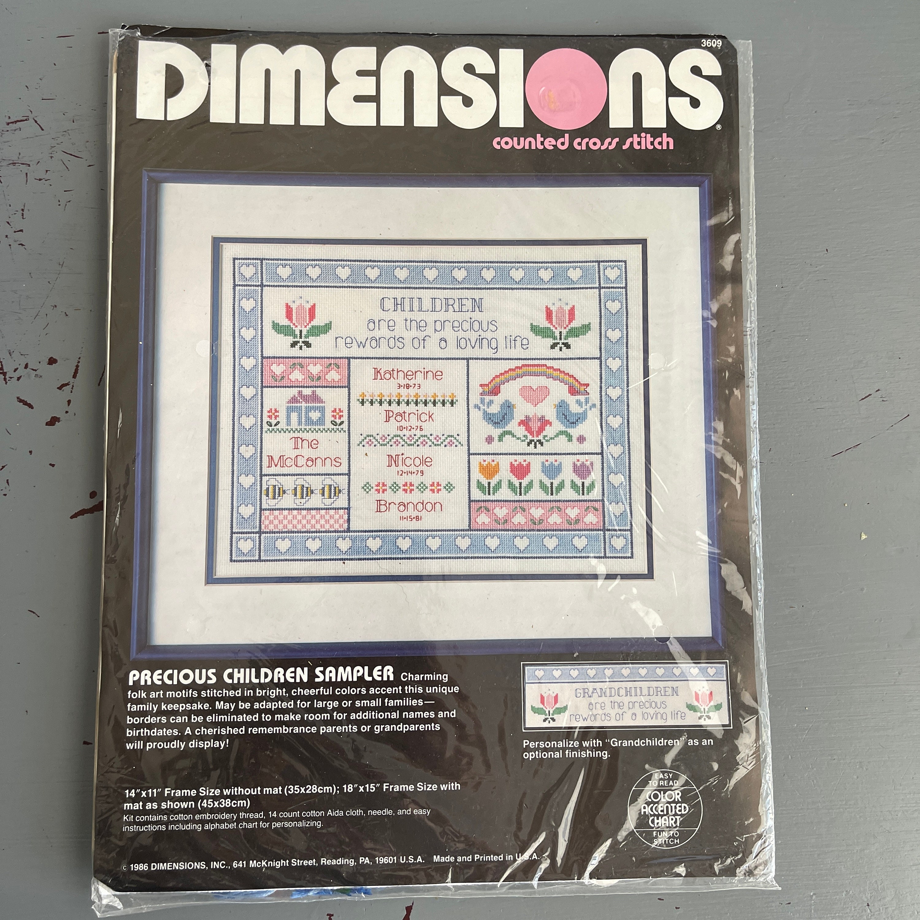 Sewing & Fiber Sewing & Needlecraft Precious Children Sampler ...