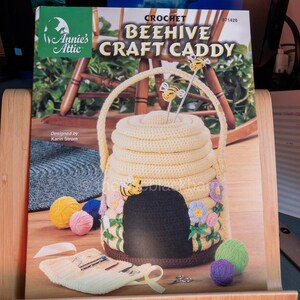 Annie's Attic, Crochet, Beehive, Craft Caddy, Karin Strom, Vintage 1999 ...