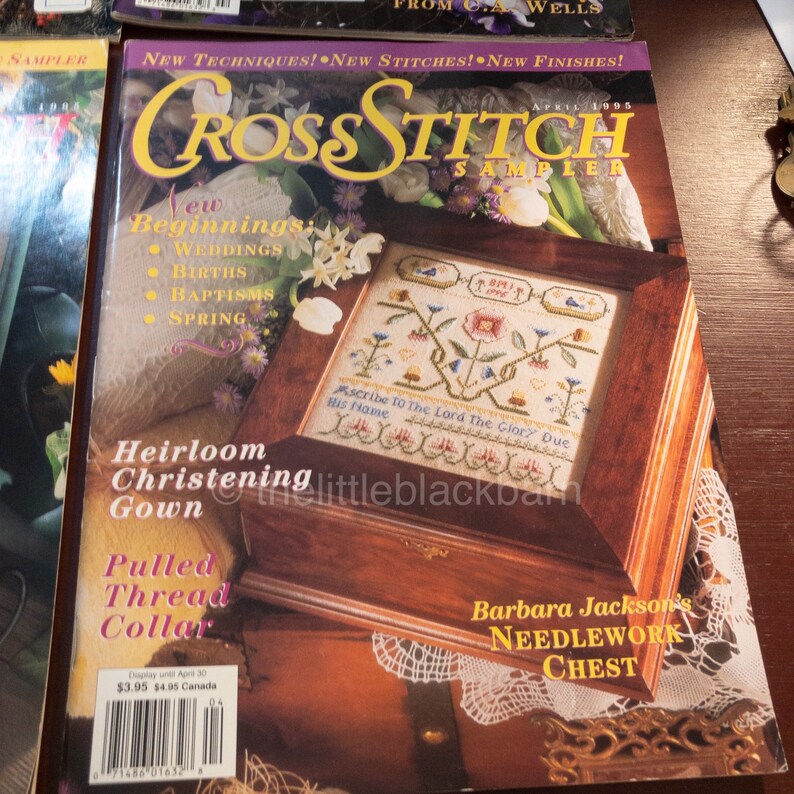 Cross Stitch Sampler Chart Magazines Vintage 1994-95 Lot of - Etsy