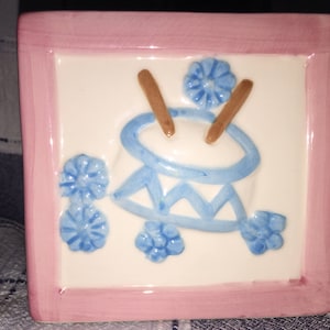 Baby Block Planter, Vintage Porcelain, Collectible Decorative Figurine ...
