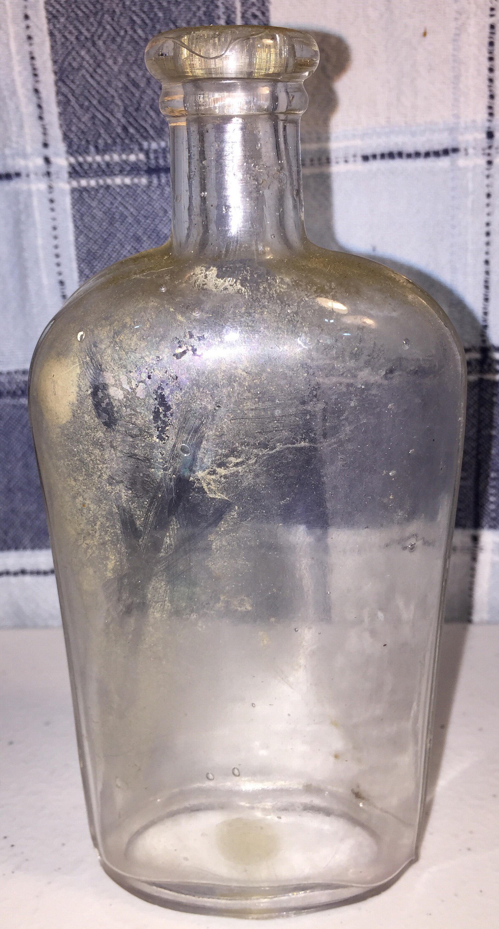 Warranted Flask Vintage Collectible Clear Glass Decanter | Etsy