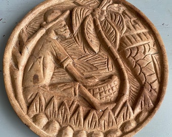 Carved Coconut Monkey - Etsy