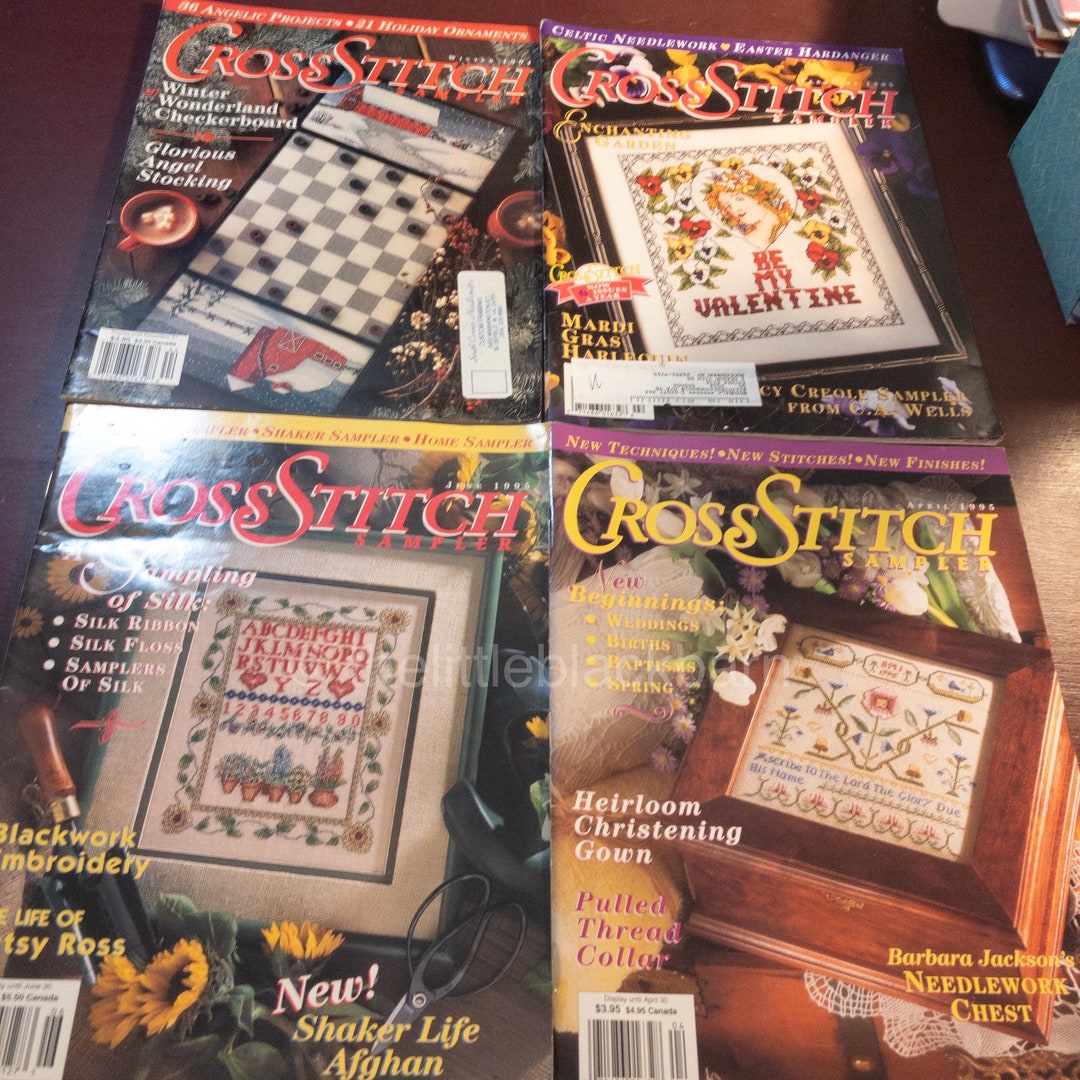Cross Stitch Sampler Chart Magazines Vintage 1994-95 Lot of - Etsy