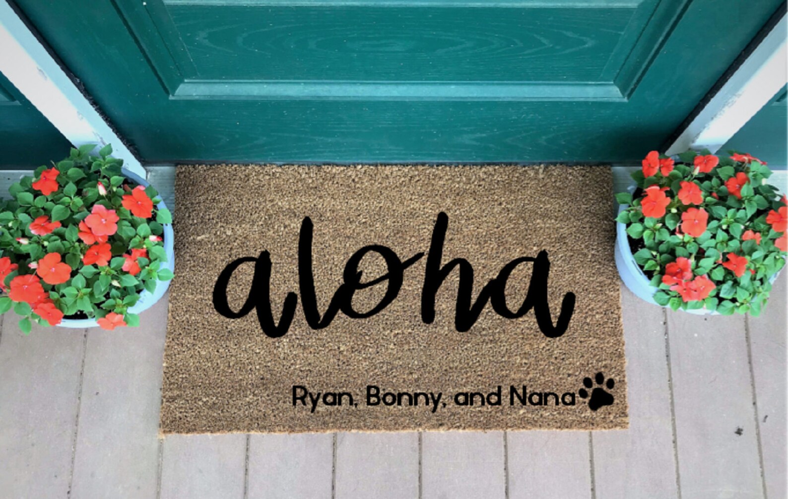 Aloha Doormat Beach Welcome Mat Housewarming Gift Summer - Etsy