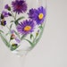 Aster Hand Painted Wine Glass - Etsy