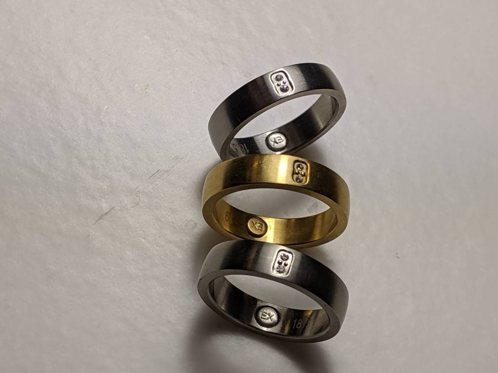 Ring, Magnetic Jewelry, Electromagnetic Field, Stainless Steel, Plated ...