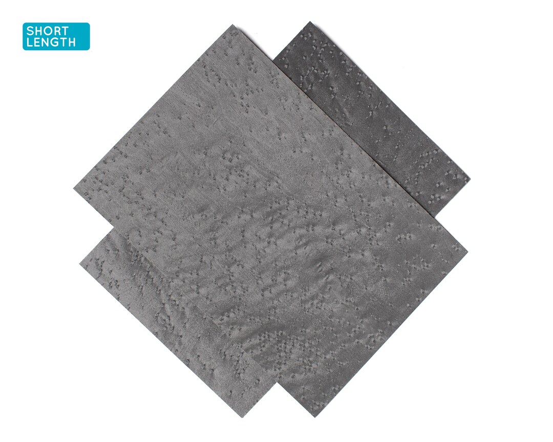 Dark Grey Birdseye Maple (dyed) Wood Veneer, 30x20cm, 1 Sheet, Grade AA ...