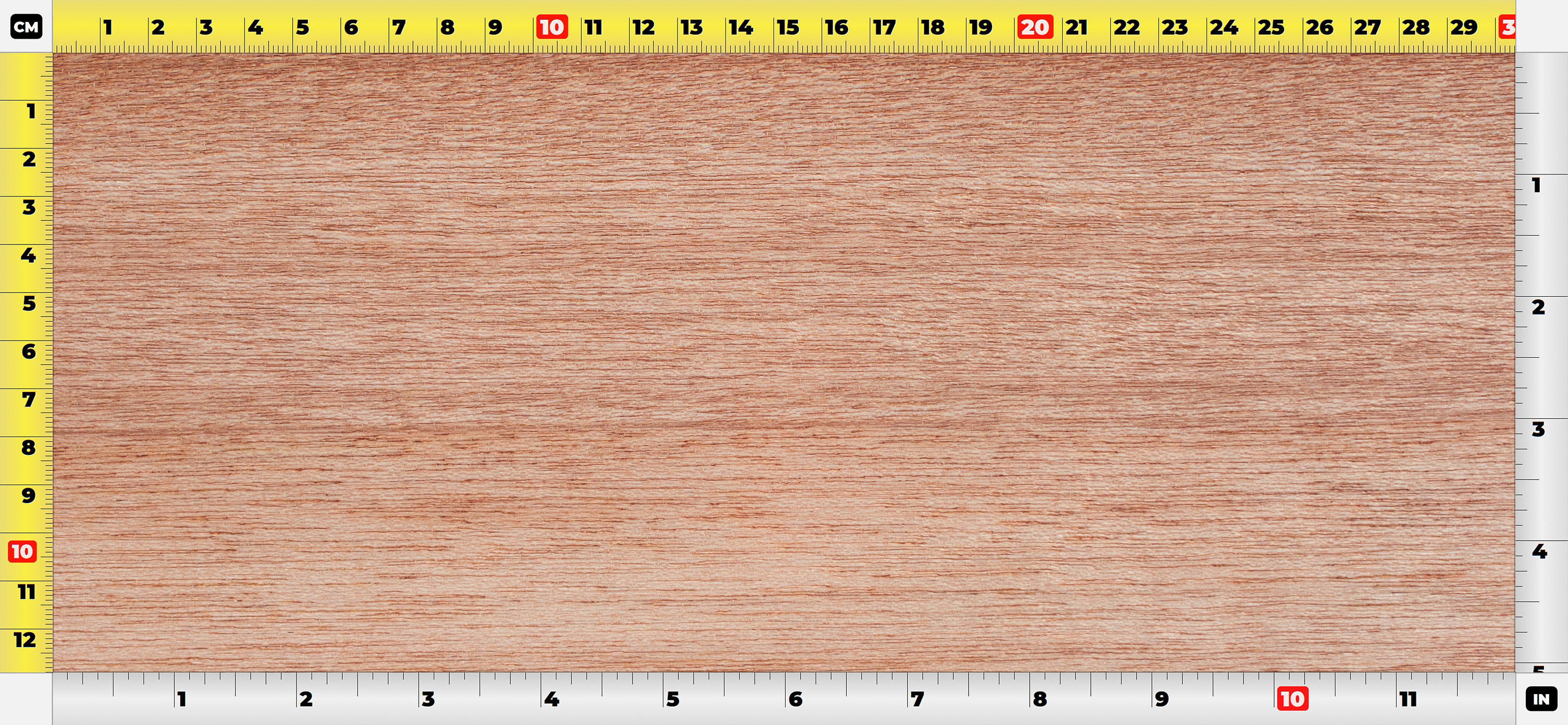 Light Red Meranti Wood Veneer Sheets, 30x12cm, 2 Sheets, Grade AA ...