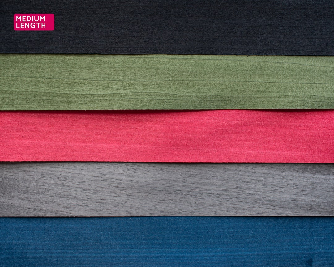 Dyed Wood Veneer Essentials Mix, 56cm (~22″) Long, 5 Sheets Total [M31 ...
