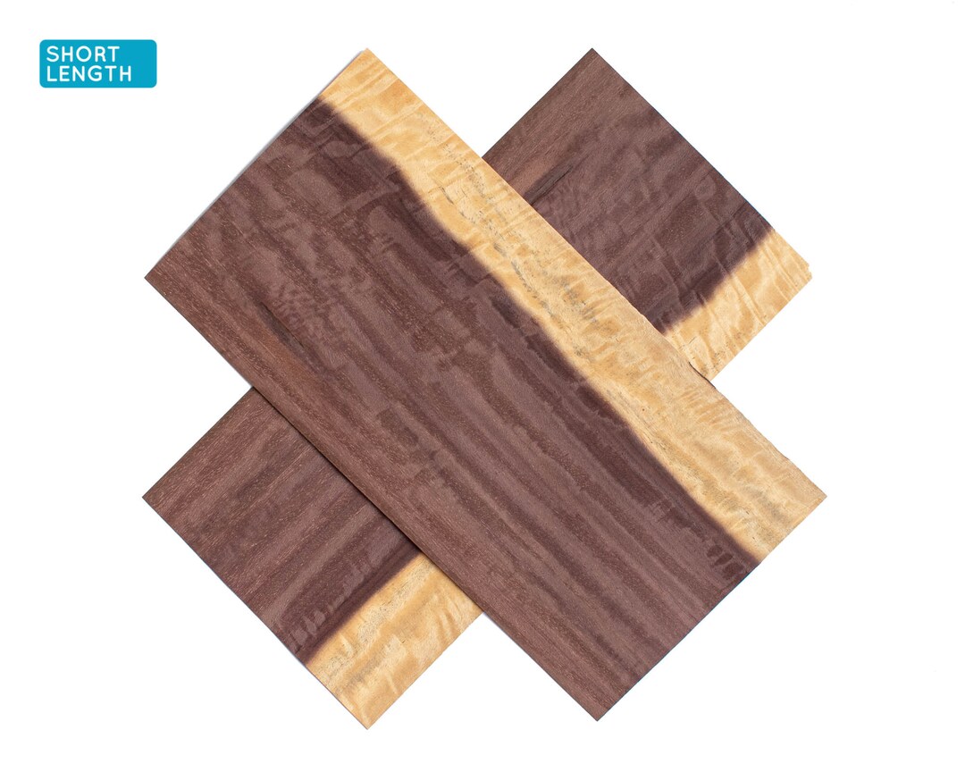 Figured Katalox Wood Veneer Sheets, 30x15cm, 2 Sheets, Grade A/B ...