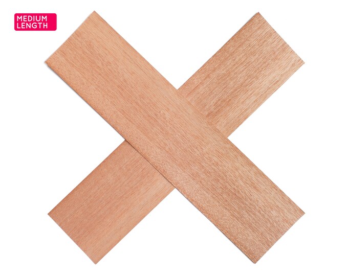 Light Red Meranti Wood Veneer Sheets, 56x12cm, 2 Sheets, Grade AA ...