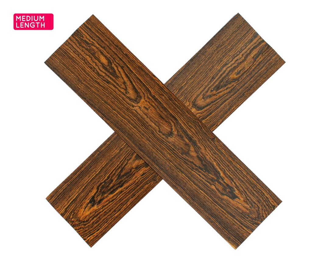 Bocote Wood Veneer Sheets, 56x14cm, 1 Sheet, Grade AA CS3BOC4X1 / Wood ...