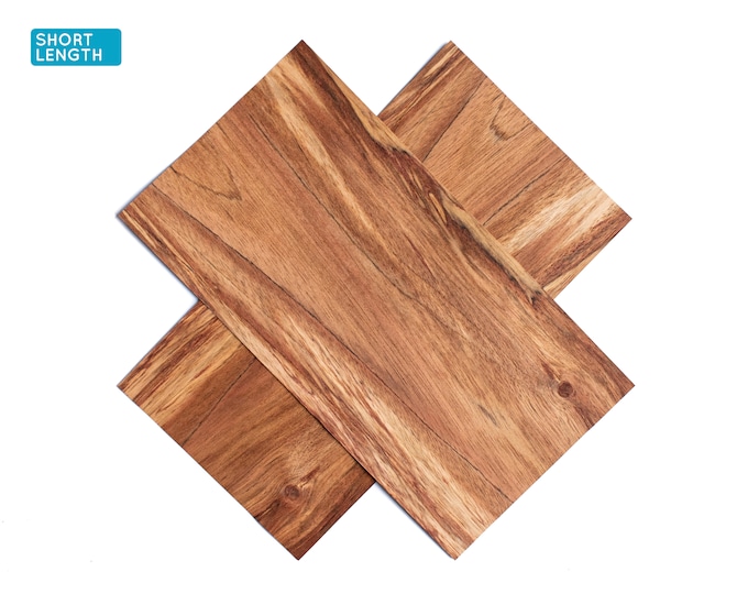 Tiger Etimoe Wood Veneer Sheets, 30x16cm, 2 Sheets, Grade AA [CS4ETI4X2 ...
