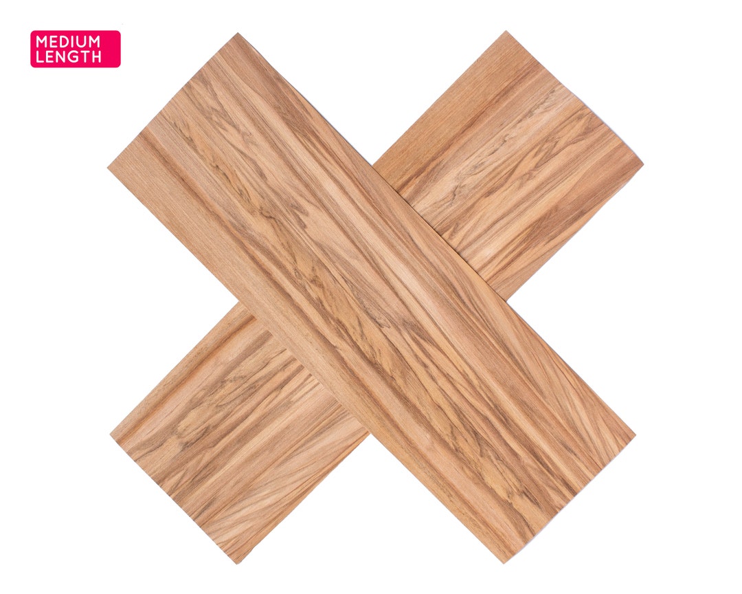 American Sweetgum Wood Veneer Sheets, 55x18cm, 2 Sheets, Grade A ...