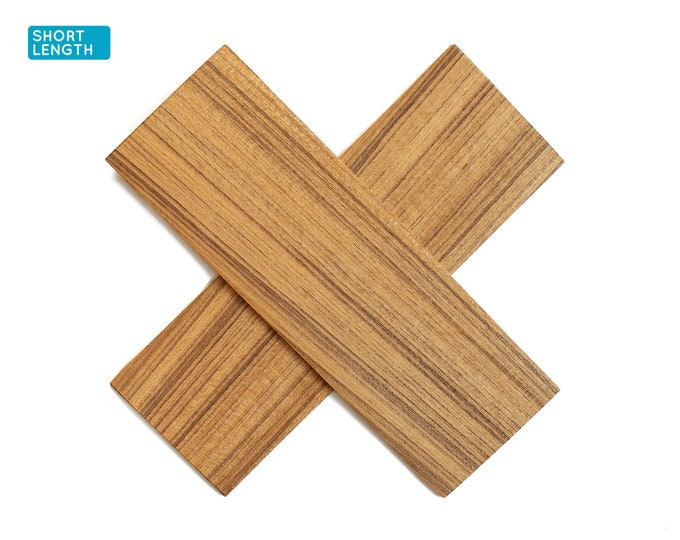 Burmese Teak Wood Veneer Sheets, 30x9cm, 2 Sheets, Grade A [CN1TEA1X2 ...