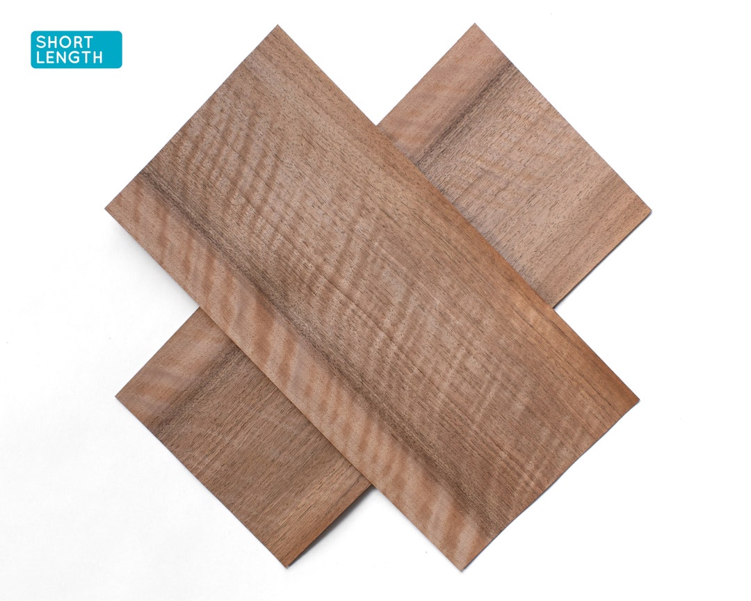 French Walnut Wood Veneer Sheets, 30x14cm, 2 Sheets, Grade A [CS6FWN2X2 ...
