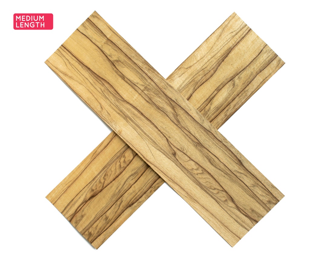 Black Limba Wood Veneer Sheets, 56x15cm, 2 Sheets, Grade AA CS2BLI4X2 ...