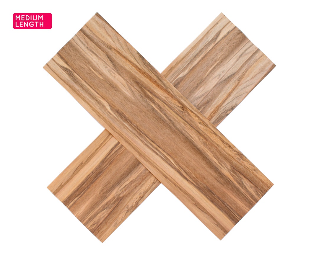 American Sweetgum Wood Veneer Sheets, 56x17cm, 2 Sheets, Grade AA ...