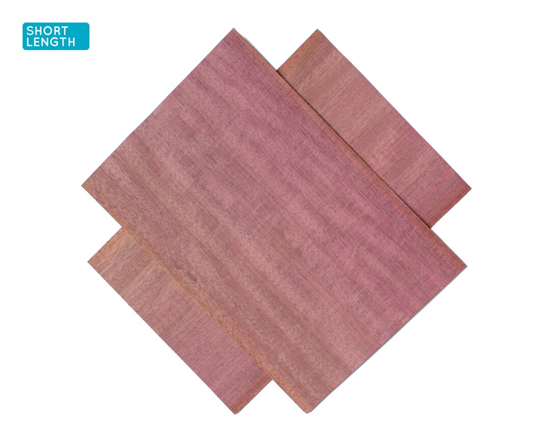Purpleheart Wood Veneer Sheets, 30x20cm, 2 Sheets, Grade A [CN3PUR3X2 ...