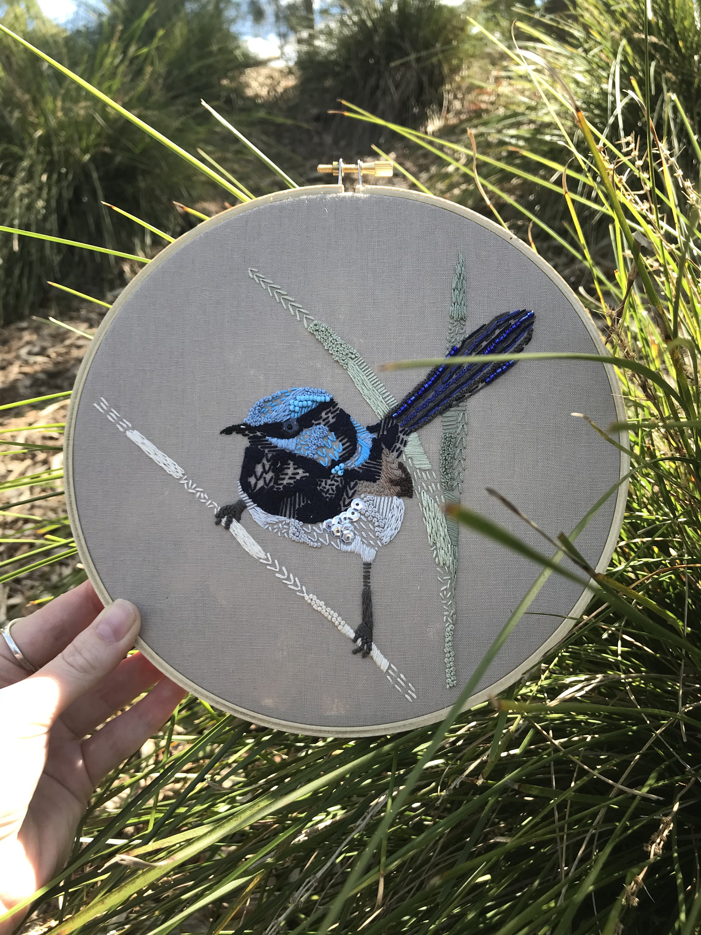 Superb Fairy Wren Digital Downloadable Pattern Modern | Etsy