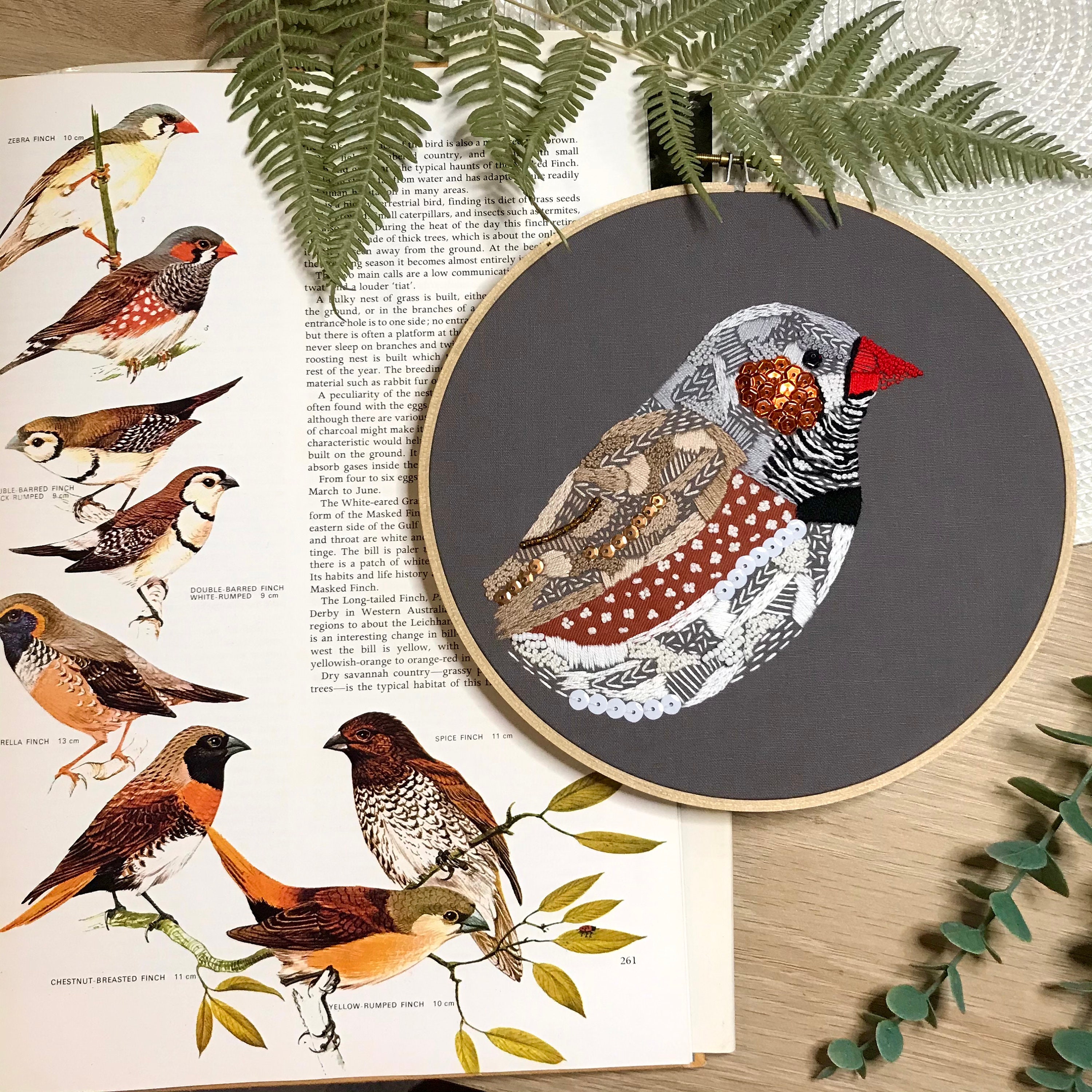 Zebra Finch Embroidery Pattern Digital Download PDF Pattern - Etsy ...