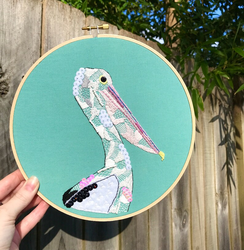 Pelican PDF Pattern Digital Download Hand Embroidery - Etsy